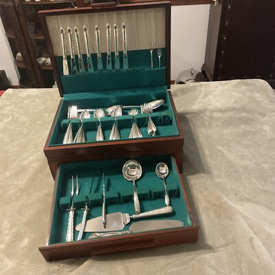 TOWLE “STERLING SILVER”Flatware Set W/Original Box- 8 Sets W/Serving ...