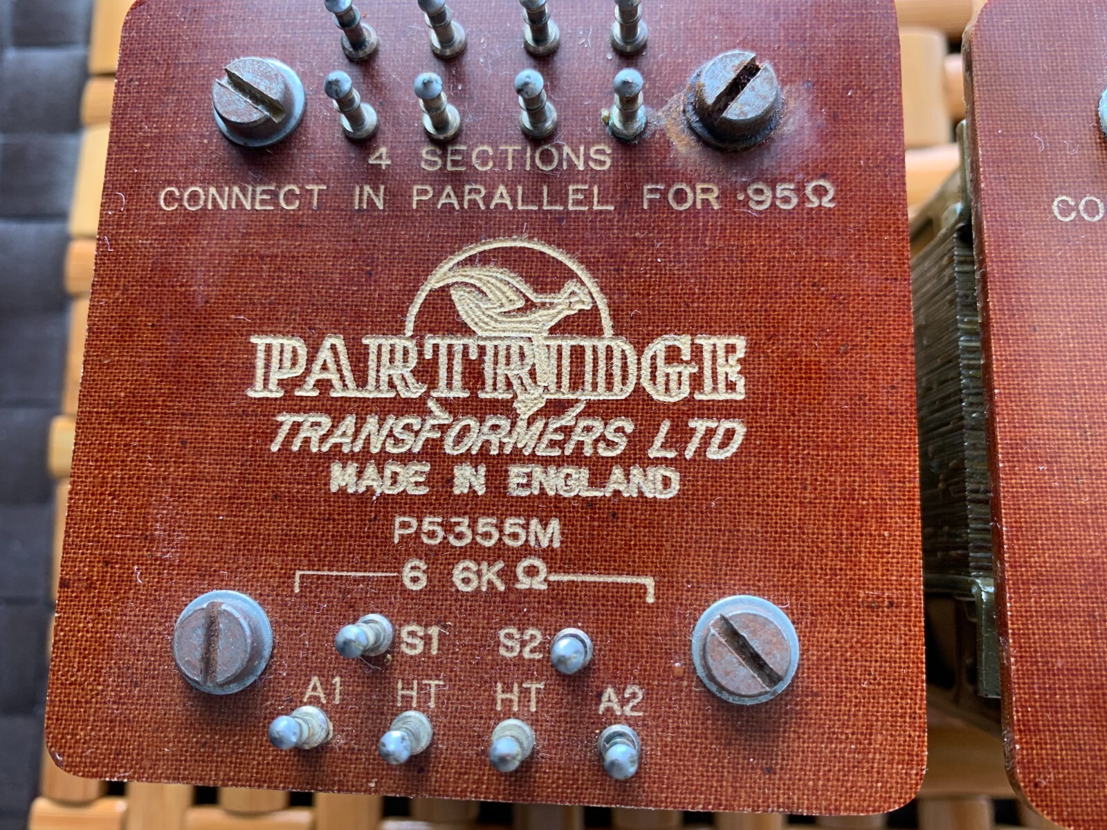 2 Vintage 1950-60s Partridge output transformers P5355M KT66 KT88 Valves Tubes | eBay
