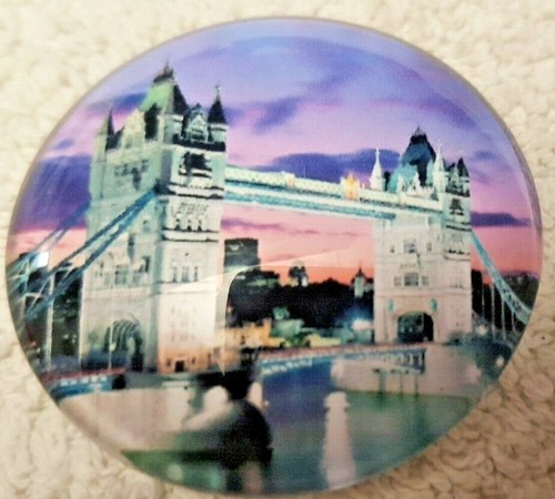Souvenir Magnet Fridge Button Glass London Tower Bridge | eBay UK