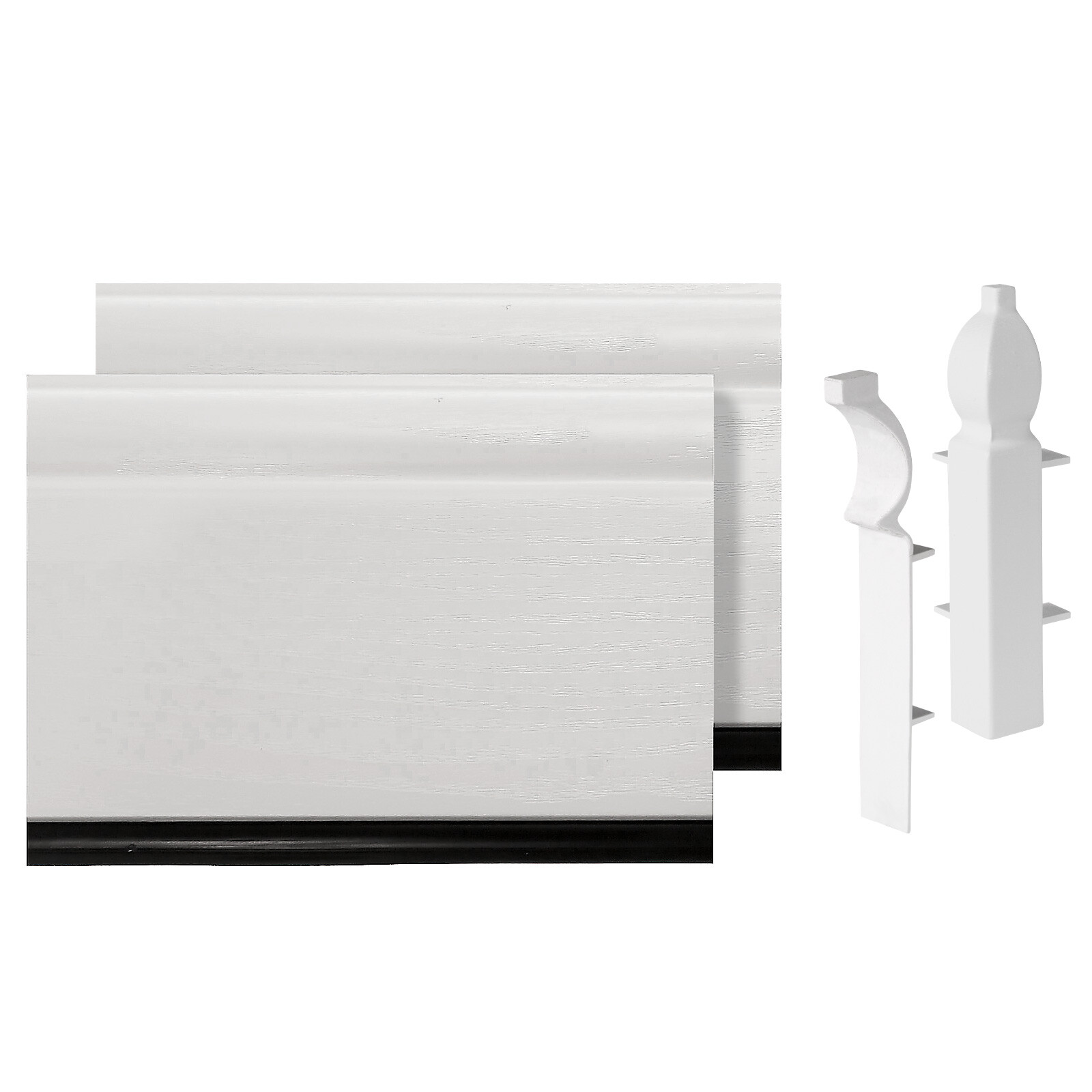 uPVC Roomline Plastic Skirting Sample Pack Torus / Ogee PVC Board | eBay UK