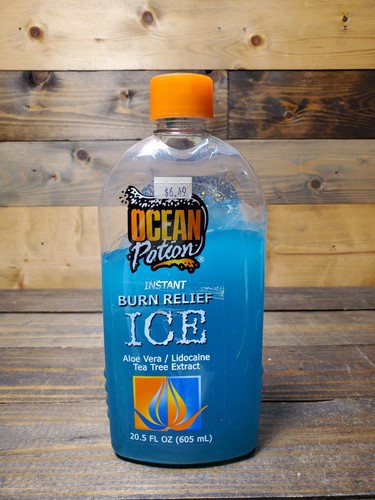 Ocean Potion ICE Instant Sun Burn Pain Relief Aloe Vera Tea Tree ...