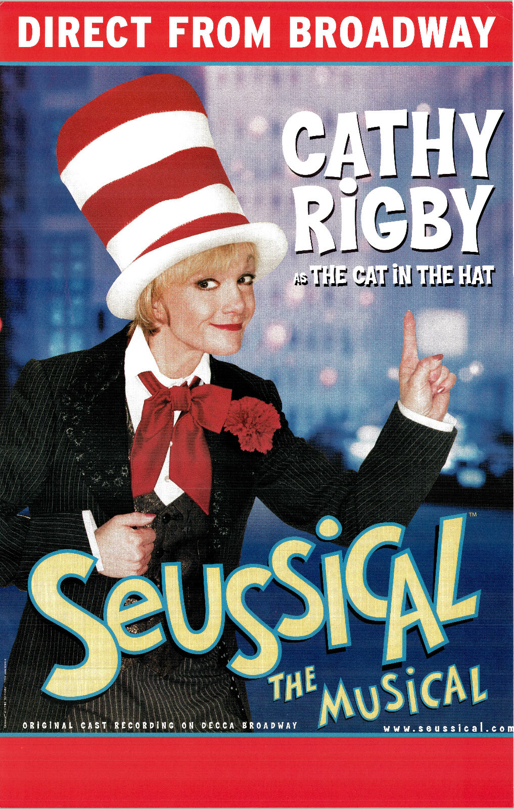 SEUSSICAL ~2000 Broadway Dr Seuss Tour Poster~ Eric Leviton & Cathy ...