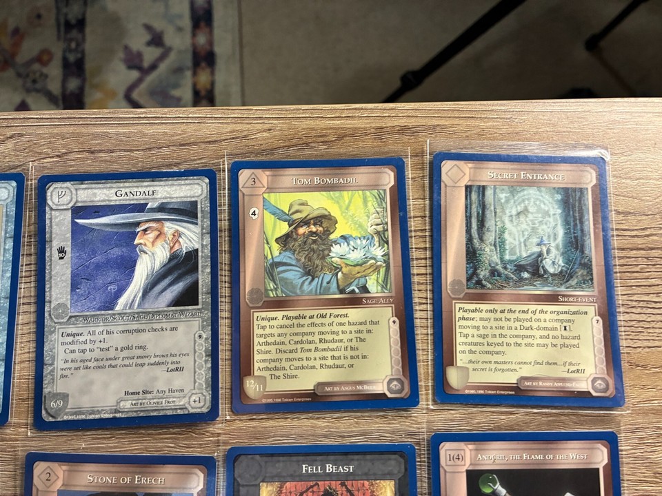 Middle earth Card Game Lot Meccg Lotr Hobbit Tcg Unlimited Rares ...