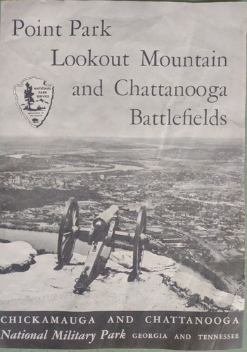 Point Park Lookout Mountain Chattanooga Battlefields Brochure Map 1956 ...