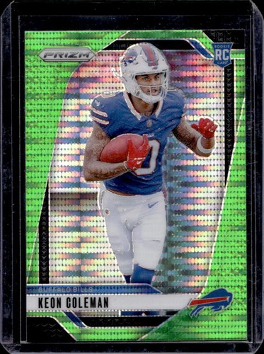 2024 Panini Prizm Keon Coleman Neon Green Pulsar Rookie RC #362 | eBay