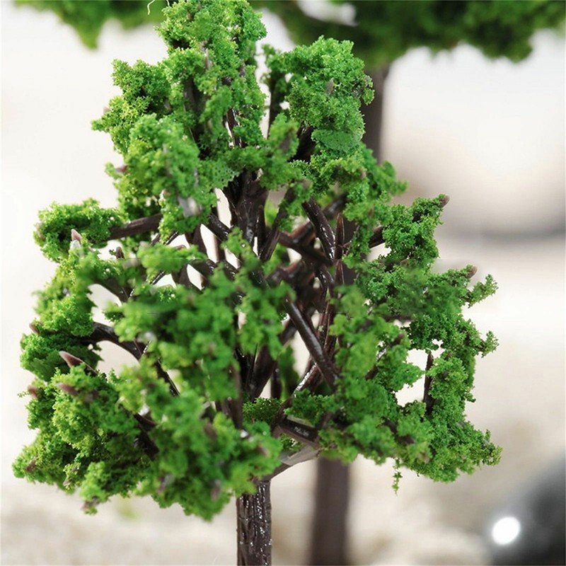 11pcs Set Scale Model Trees Train Railroad Layout Diorama Wargame ...