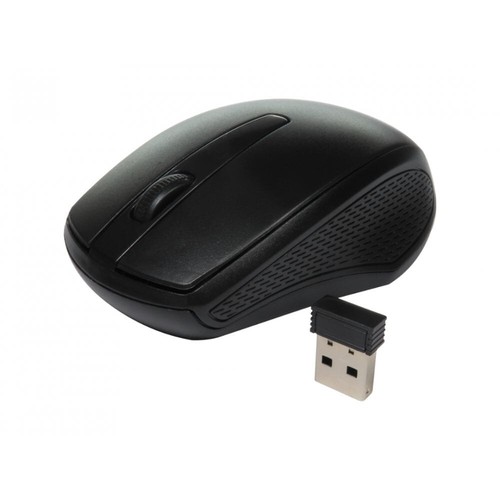3 Button WIRELESS USB Optical Mouse + Scroll Wheel BLACK 1000dpi ...