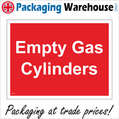 HA223 EMPTY GAS CYLINDERS SIGN CONTAINERS STORAGE HAZARDOUS EXPLOSIVE ...
