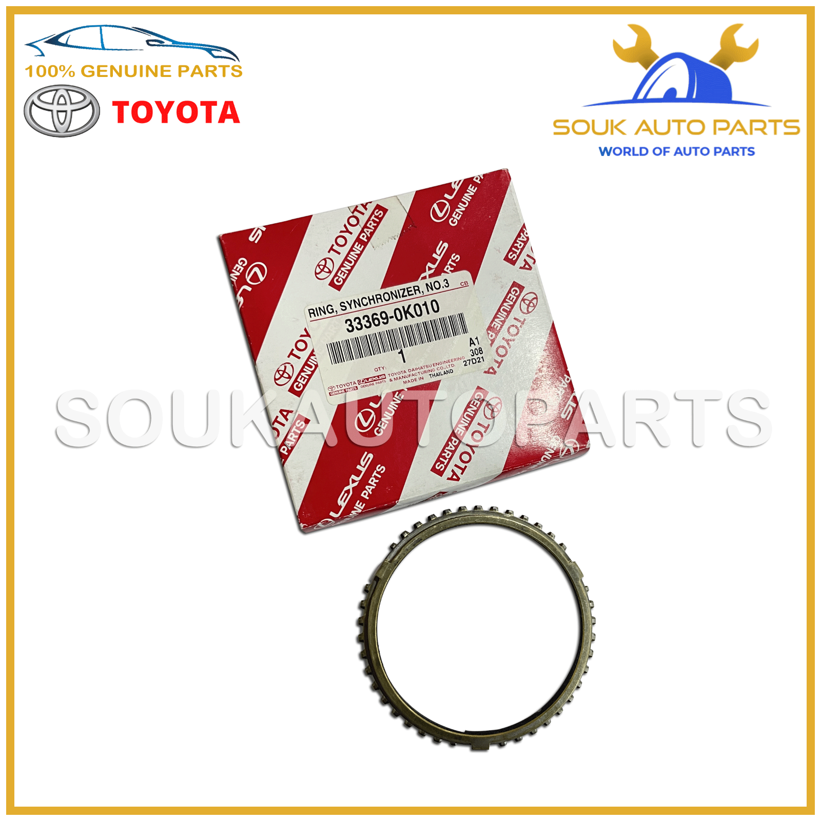 33369-0K010 Genuine Toyota RING SYNCHRONIZER OEM For FORTUNER HILUX ...