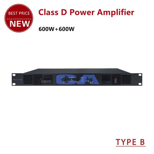 GAP-C1000 B 600W+600W Class D Power Amplifier 2CH Amp for Bar Disco ...