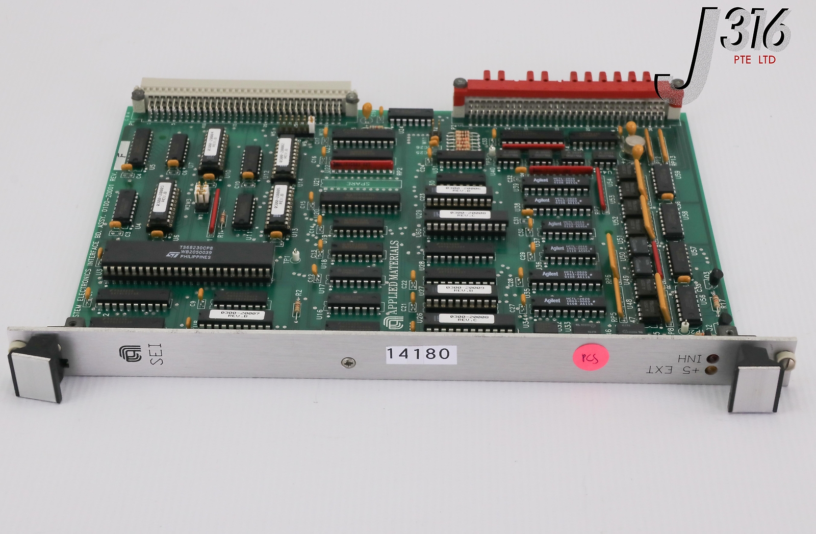 14180 APPLIED MATERIALS PCB ASSY, SYSTEM ELECTRONICS INTERFACE BOARD ...