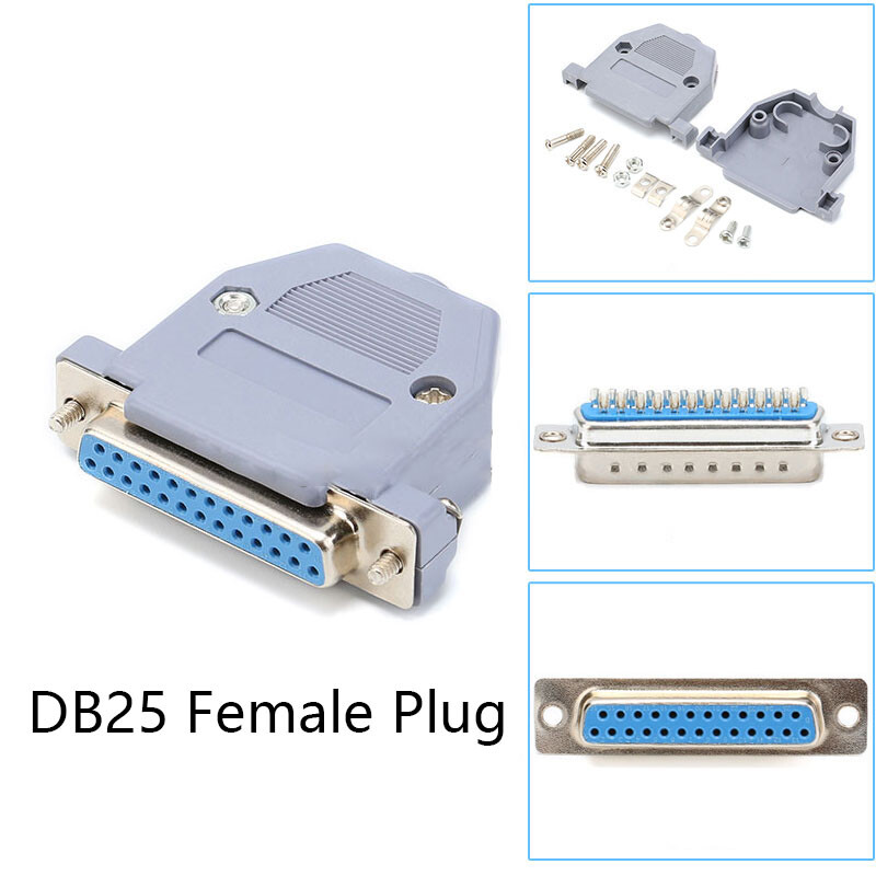 25Pin 15Pin DB Male Female Solder Connector Socket Plug Adaptor Plastic ...