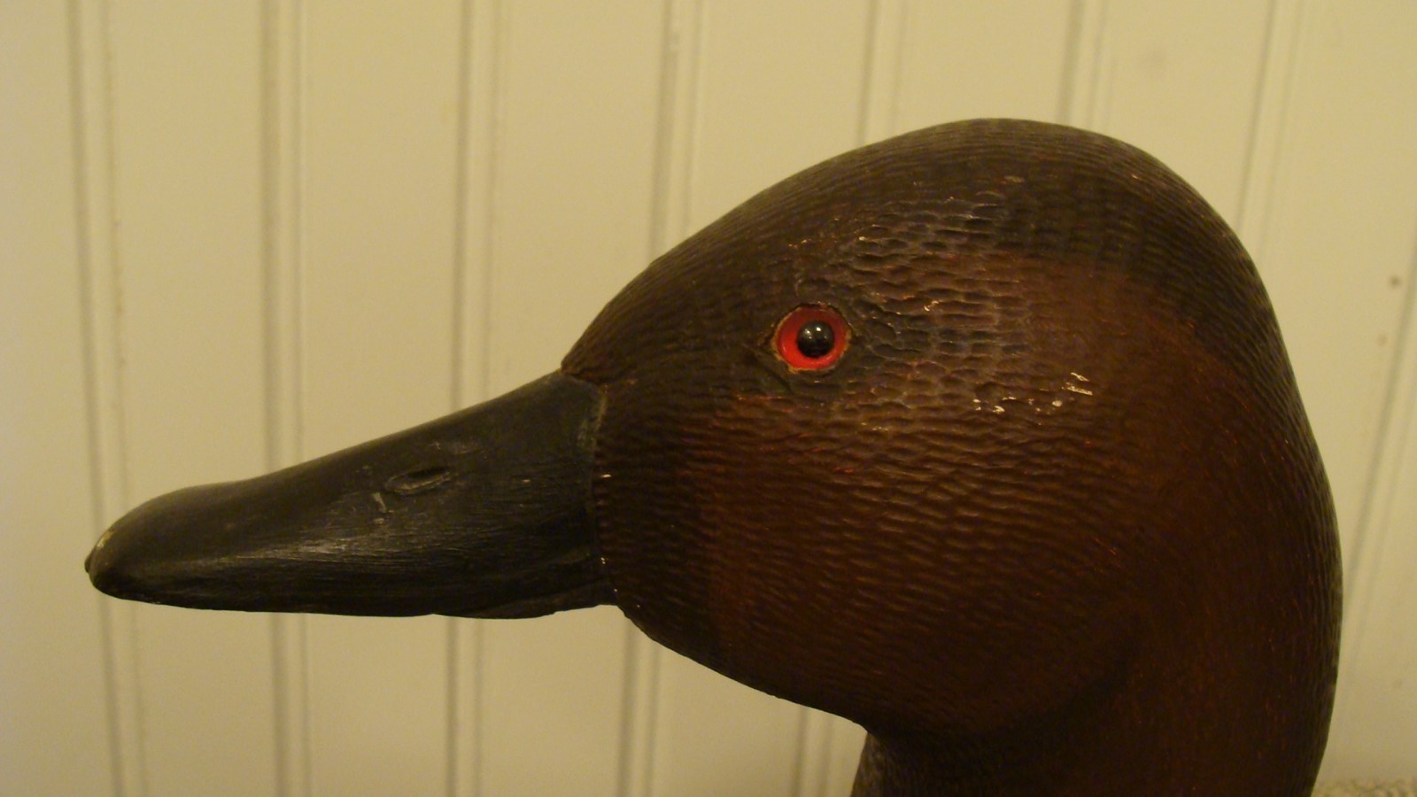 Vintage Large CANVASBACK DRAKE By Don Hagen DUCK Figurine With Wood ...
