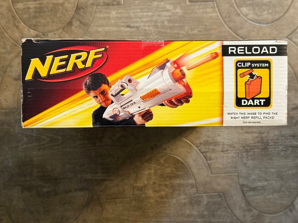 NIB Nerf Whiteout N-Strike Deploy CS-6 Blaster Gun flashlight quick ...