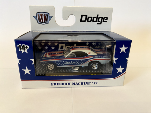 M2 Machines 1971 Dodge Challenger Funny Car Freedom Machine 4th of July ...