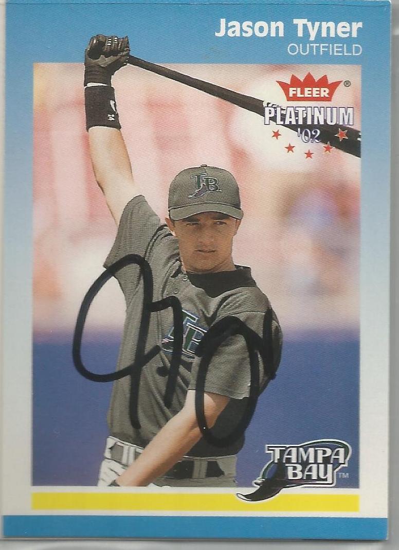 Tampa Bay Rays JASON TYNER autographed 2002 Fleer Tradition | eBay