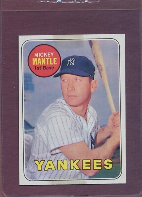 1969 Topps Mickey Mantle #500 HOF New York Yankees NM-MT (ST) Tape ...