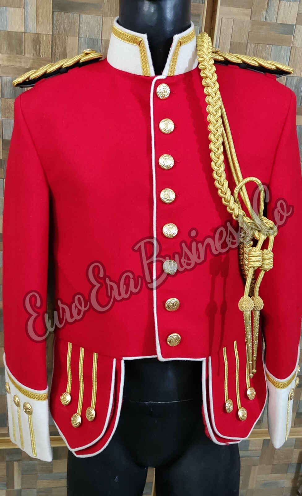 New British Army Officer Gordon Highlander Doublet Jacket & Aiguillette ...