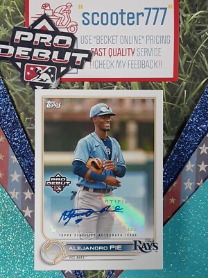 2022 Topps Pro Debut~#164⭐ALEJANDRO PIE⭐*Debut RC《 AUTOGRAPH/AUTO ...