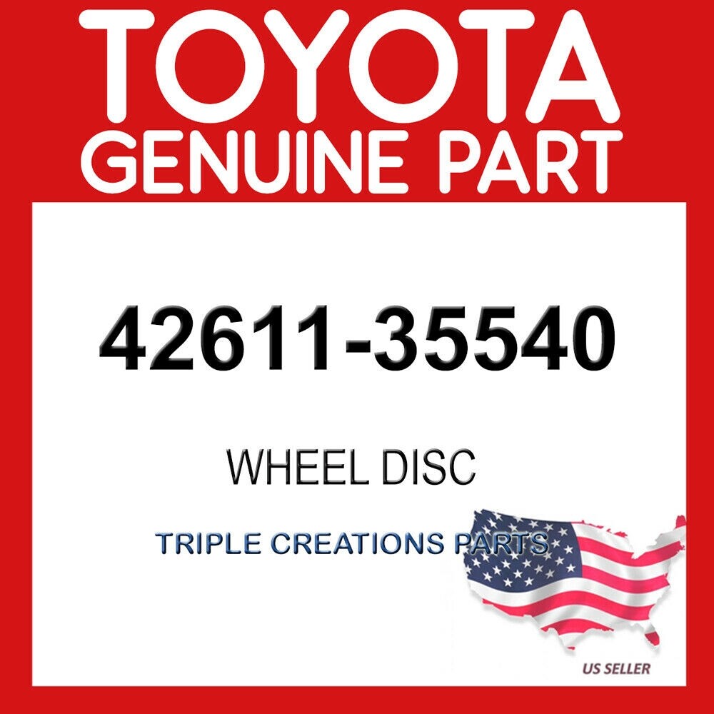 Toyota Genuine 4261135540 Wheel Disc 42611-35540 OEM | eBay