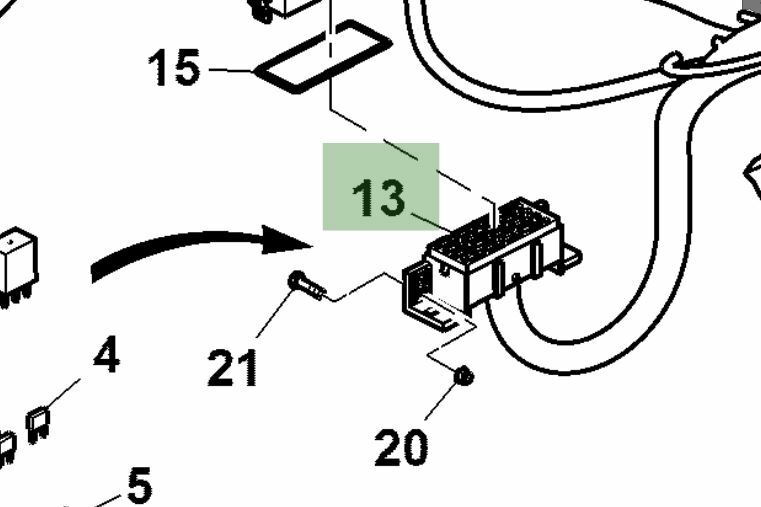 Genuine John Deere Gator Utility Vehicle XUV855D PC9959 Load Center ...