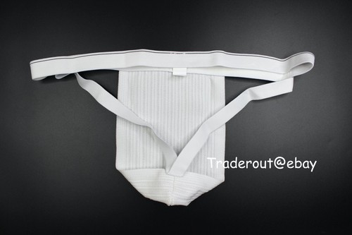 McDavid Men white athletic supporter jock strap jockstrap underwear S M ...