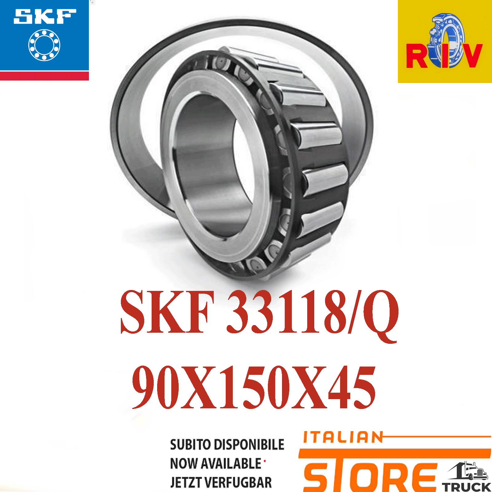 For Iveco SAF BPW Schmitz Tapered Roller Bearing SKF 33118/Q 90x150x45 ...