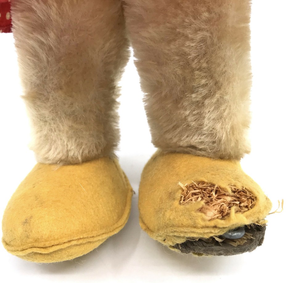 Steiff Nikili Girl Rabbit Mohair Plush ID Button Tag 1958 -62 Skirt ...