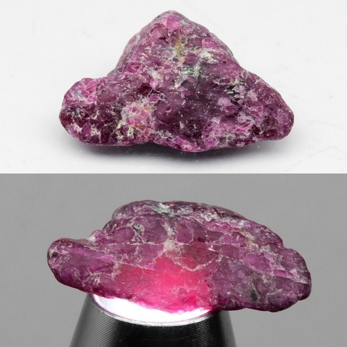 💎 10.77ct 19.5x13mm Rough Purplish Red Ruby - Unheated, Tanzania ...