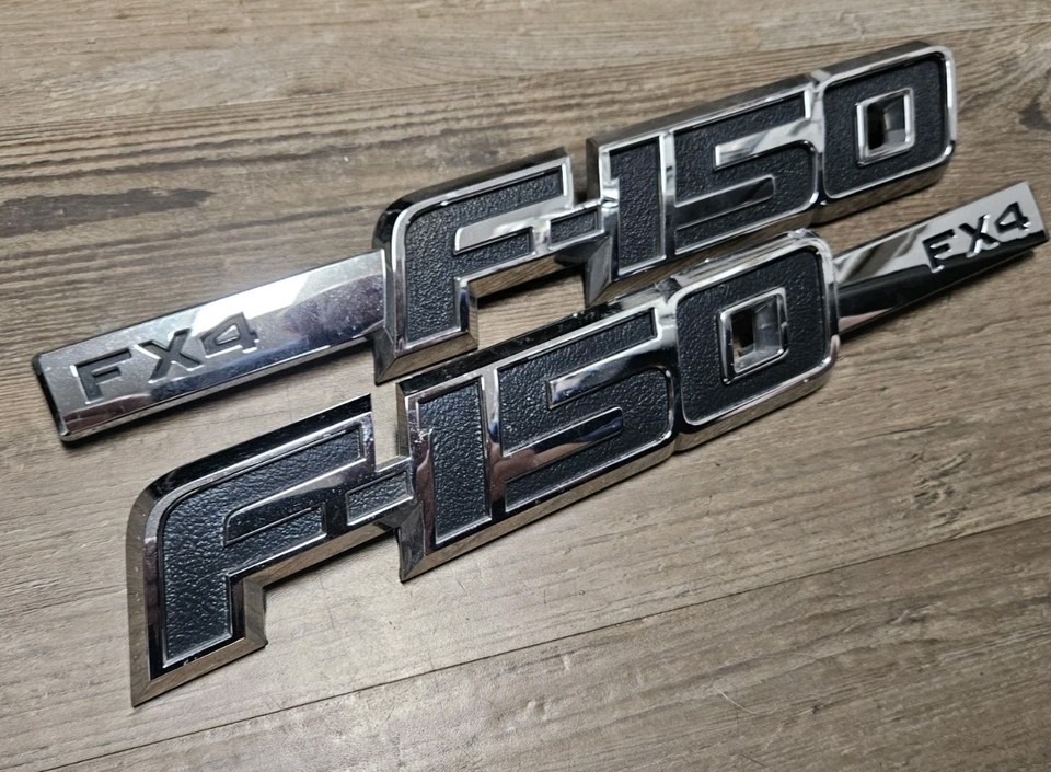 2009-2014 Ford F-150 FX4 Chrome Fender Emblems Left & Right OEM | eBay