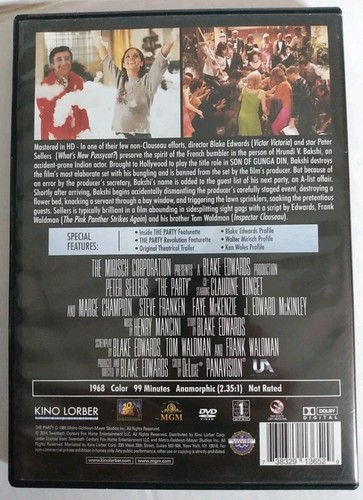 The Party (DVD, 1968) Peter Sellers Kino Lorber 2014 Classic Comedy | eBay