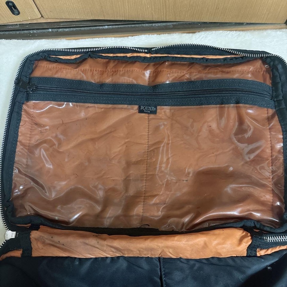 PORTER Yoshida Tanker 2Layer Shoulder CrossbodyBag Black Made in Japan ...