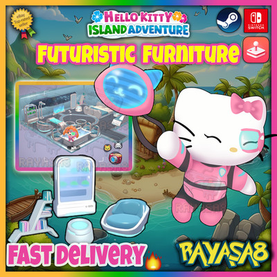 Futuristic Furniture💖 Hello Kitty Island Adventure | Arcade | Nintendo ...