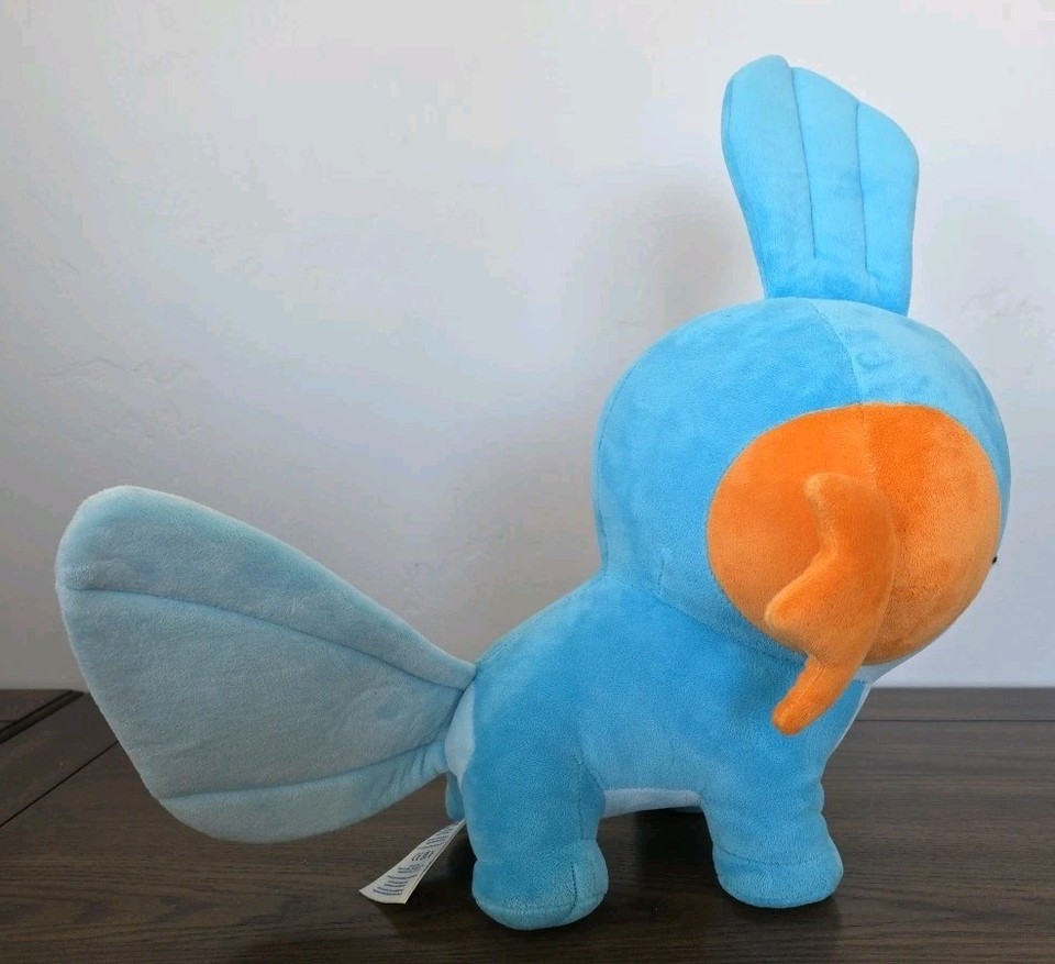 Build A Bear Pokemon Mudkip Rare Plush Stuffed Animal No Sound BAB 2023 ...