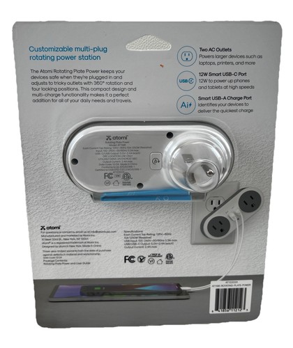 360 Electrical Rotating Dual Duplex Outlet White 360 Degree Rotation ...