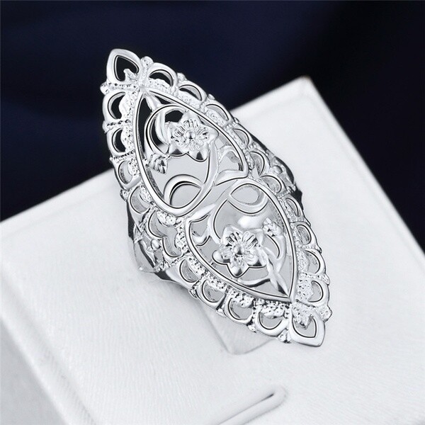 Awesome Classic 935 Argentium Silver Filled Hollow Big Women's ...