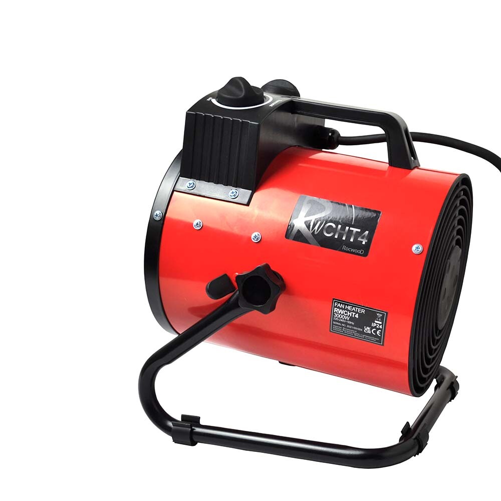 Electric Space Heater 3000W RocwooD 3KW 230v Heating Fan 3 Heat ...