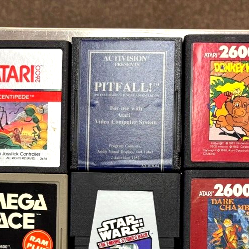 Pitfall For The Atari 2600 Game Console-1982-Rare Blue Label-Game ...