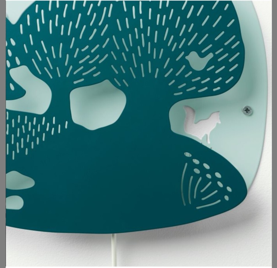 IKEA LED Wall Lamp Kids Room Trees Forest Dark/Light DUGGREGN Night ...