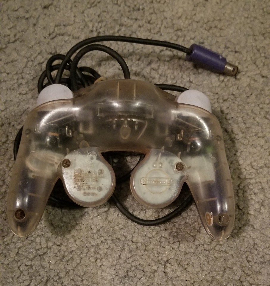 Nintendo GameCube Official OEM Purple + Clear Controller | eBay