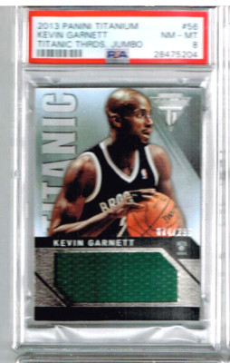 2013 Panini Titanium Kevin Garnett Titanic Threads Jumbo PSA 8 /299 | eBay