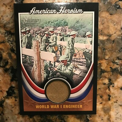 2009 Topps American Heritage WWI Engineers Insert Relic Card | eBay