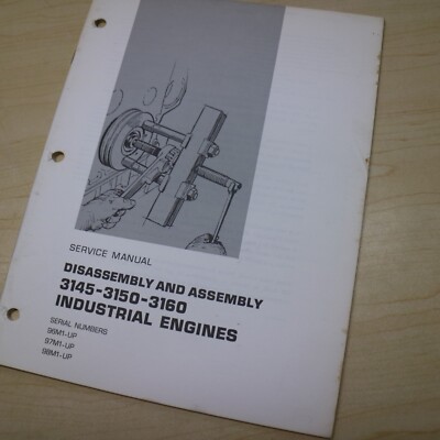 CAT Caterpillar 3145 3150 3160 Diesel Engine Repair Service Disassembly ...