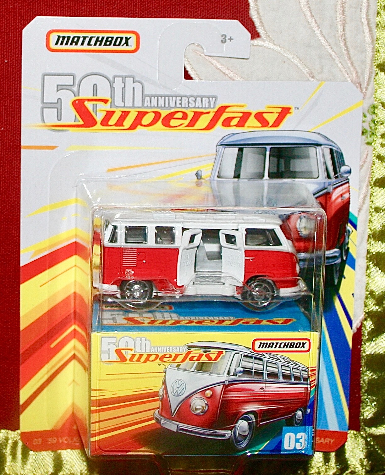 Matchbox 50th Anniversary Superfast Red & White '59 Volkswagen 23 ...