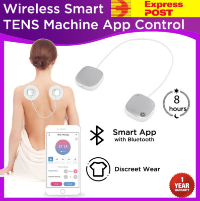 WIRELESS Smart TENS Machine Massager Unit Muscle Period Cramp Pain ...