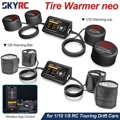 SkyRC TWneo RC Tire Warmer Heater 20–80℃ APP Control for RC 1/8 1/10 ...