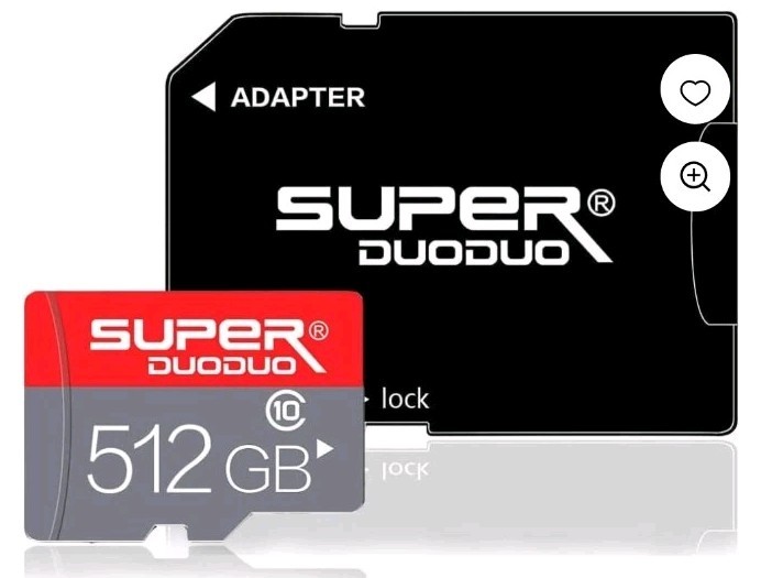 512GB Micro SD Card Class 10 High Speed Memory Card with a SD Adapter ...