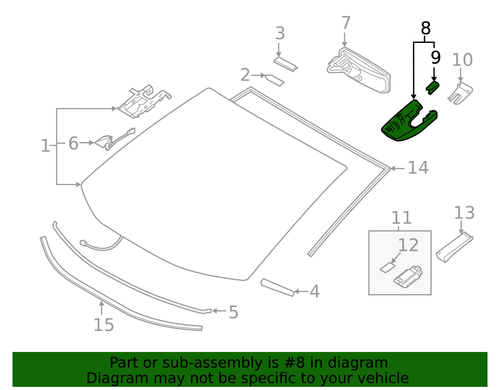 Forward Recognition Camera Cover Toyota RAV4 2019-2022 Genuine Part OEM ...
