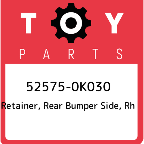 52575-0K030 Toyota Retainer, rear bumper side, rh 525750K030, New ...