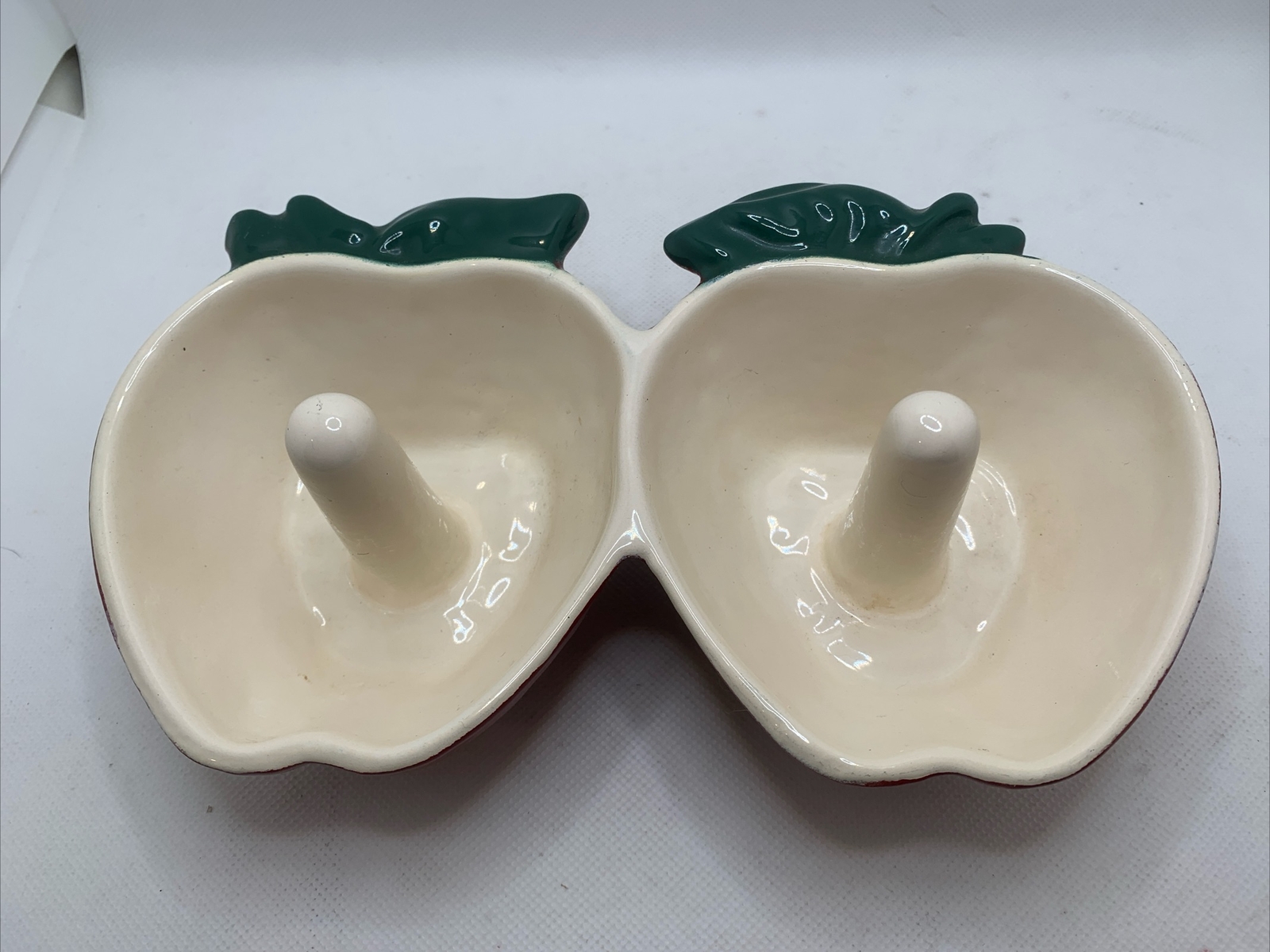 Cast Iron Enameled Dual Apple Baker Apple Shaped Pan Dumpling Skillet ...